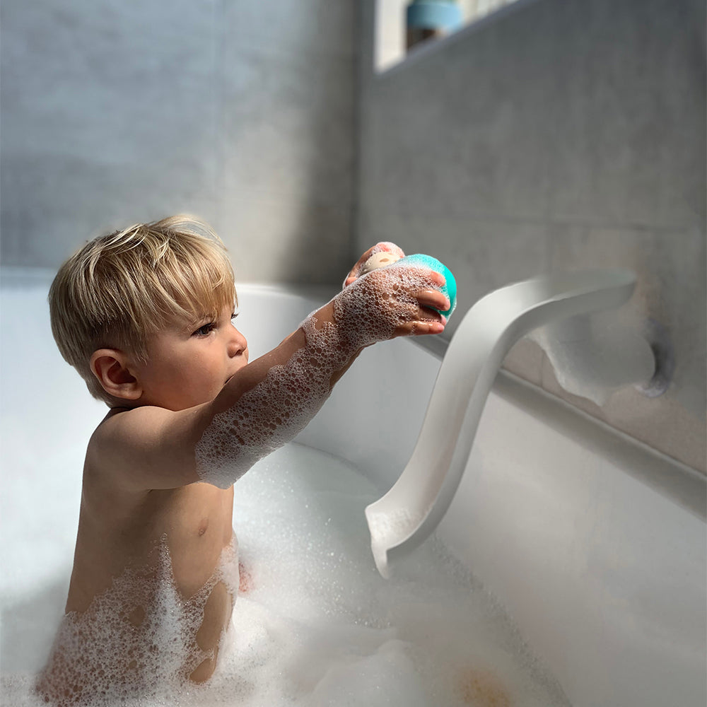 Bath Toy Slide Set | White | Bath Time Baby | Matchstick Monkey ...