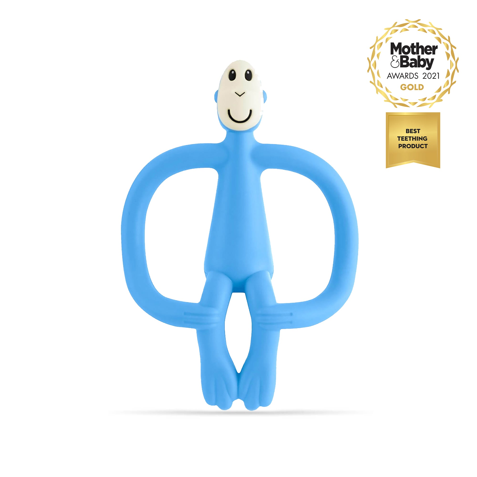 Original Monkey Teether | Animal Teething Toy | Light Blue | Matchstick Monkey – Matchstick ...
