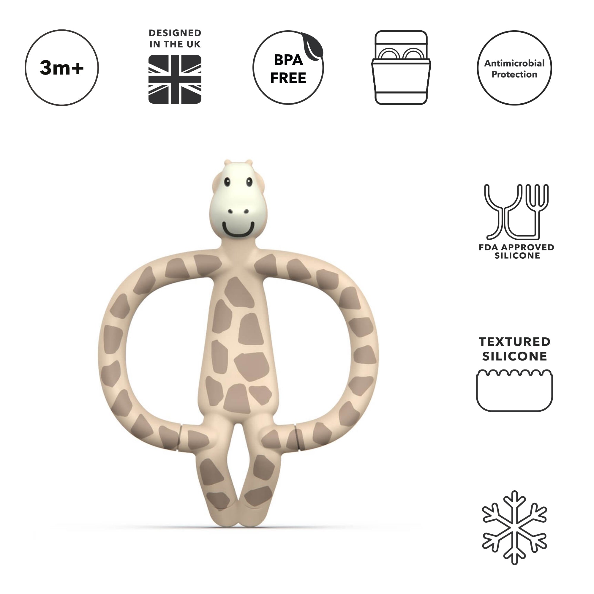 GIGI GIRAFFE TEETHER | ANIMAL TEETHING TOY | MATCHSTICK MONKEY ...