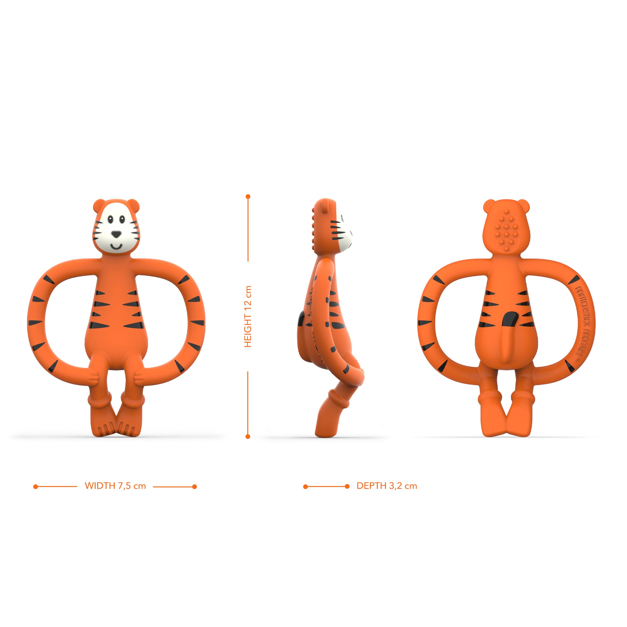 Teddy Tiger Teether | Animal Teething Toy | Matchstick Monkey ...