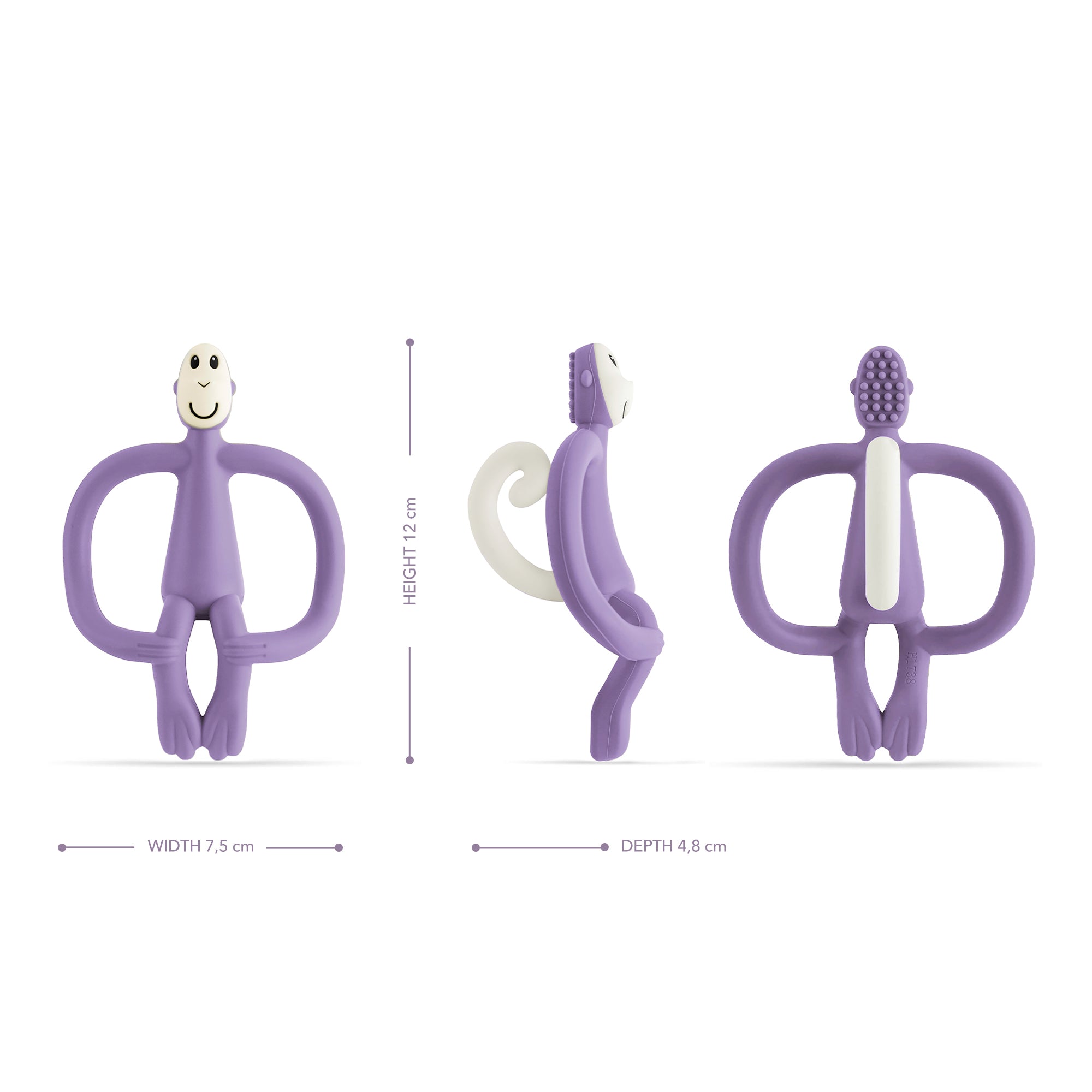 Original Monkey Teether | Teething Toy | Purple | Matchstick Monkey ...